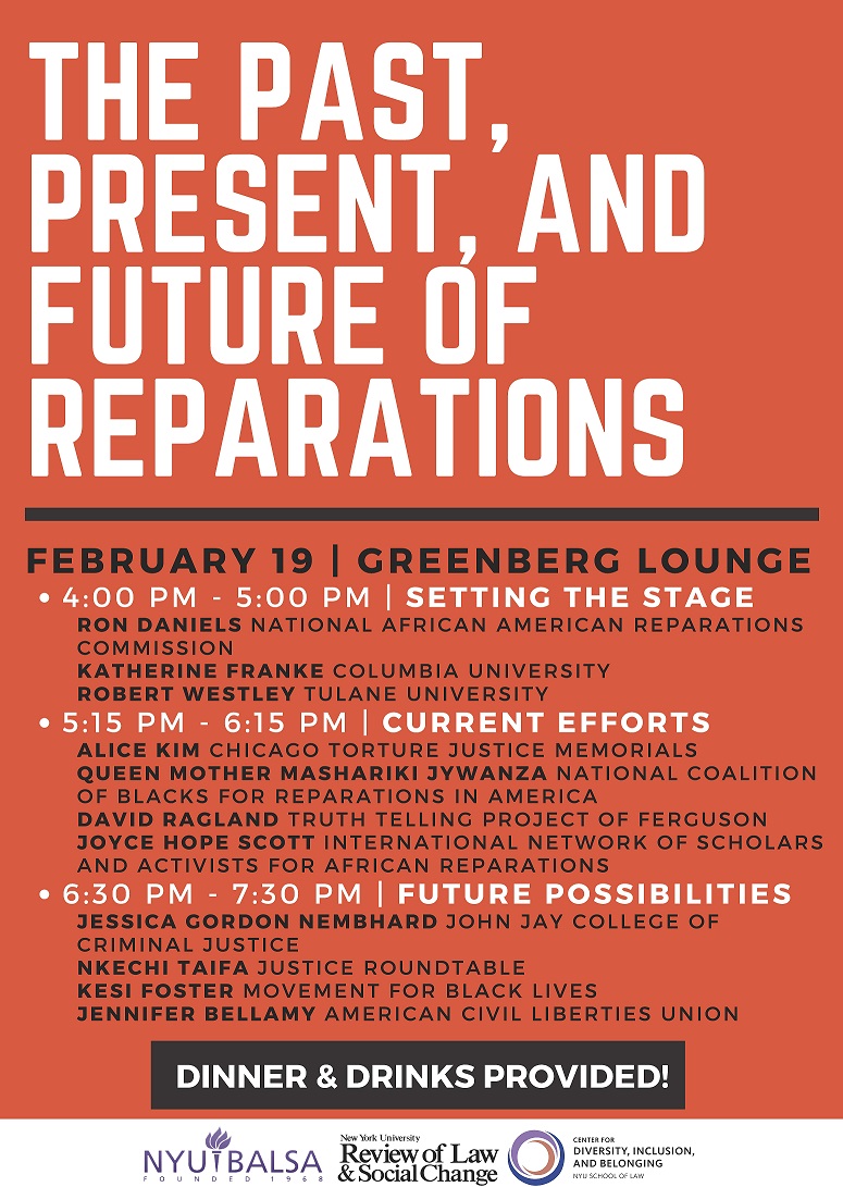 The Past, Present, and Future of Reparations | N.Y.U. Review of Law ...